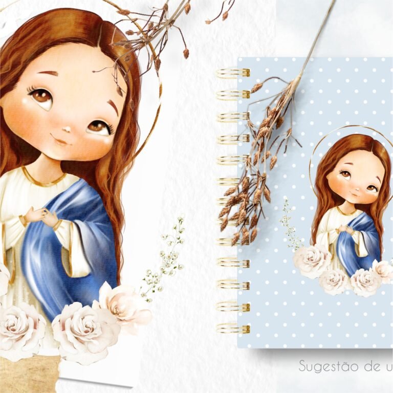Mini Kit digital Imaculada Conceição (Santinhos) - Carina's Paper Design